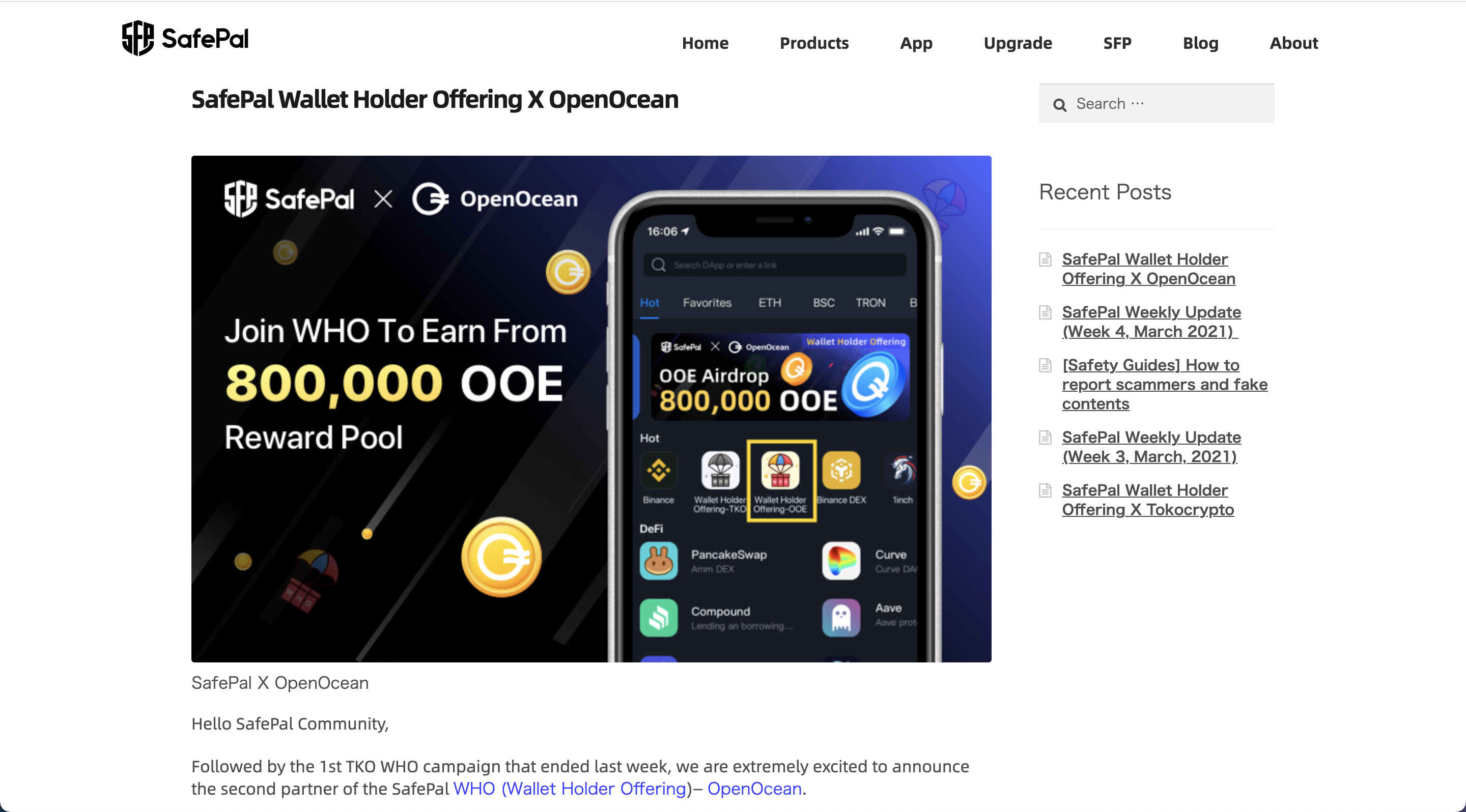WHO第二弾!SafePalのAirdrop(エアドロップ)$OOEを解説! | 葛西の知恵ブログ WHO第二弾!SafePalのAirdrop(エアドロップ)$OOEを解説! | 葛西の知恵ブログ