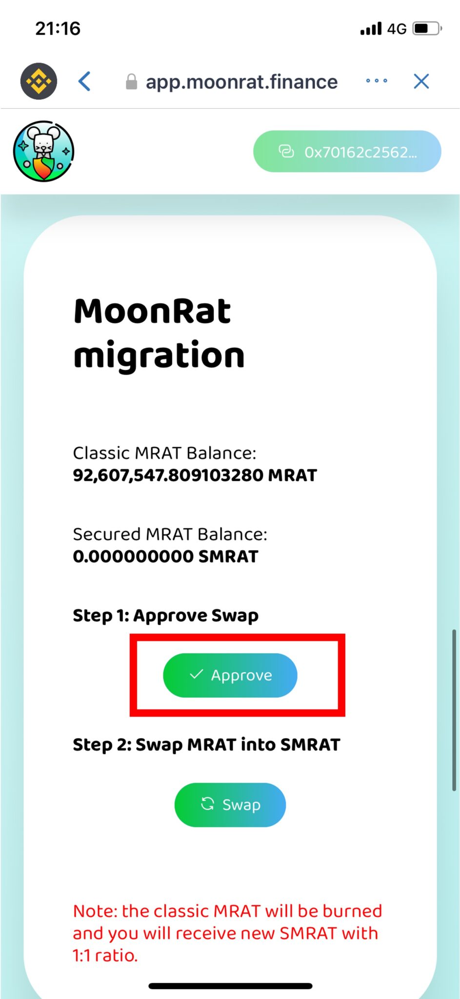 MoonRat（ムーンラット）V2の$SMRAT始動！マイグレーション手順をご紹介！ | 葛西の知恵ブログ